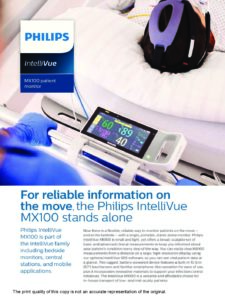 Philips IntelliVue MX100 - Broschüre | Böhm Elektromedizin